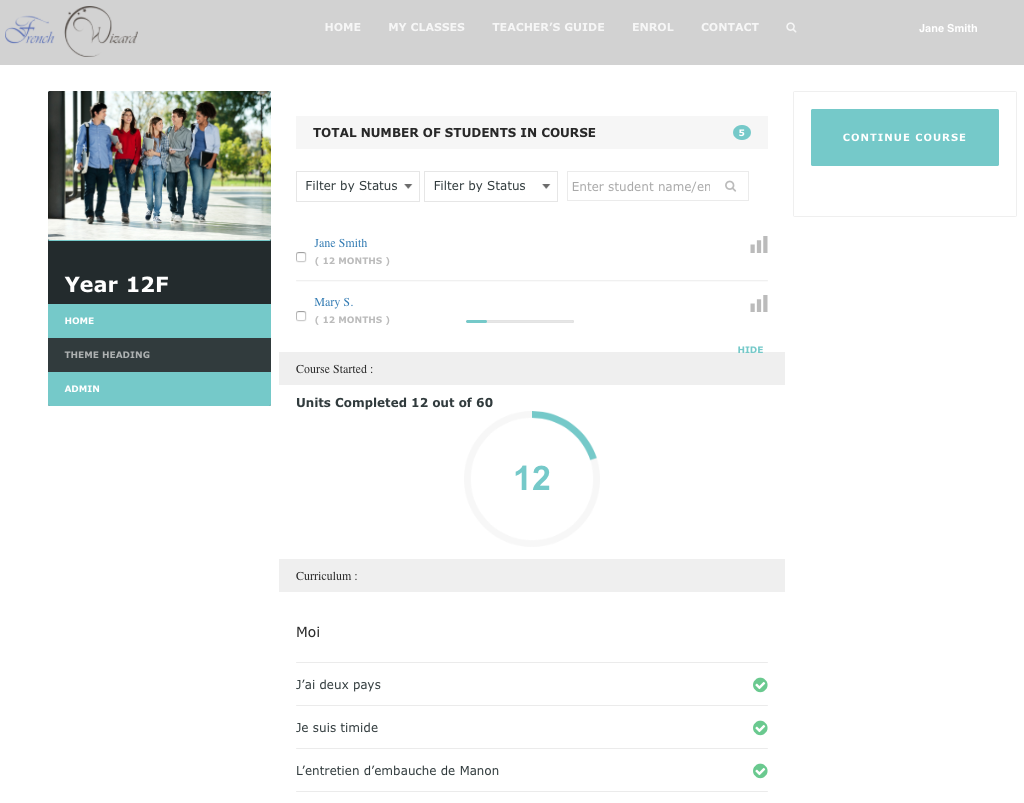 Teacher's Guide - French Wizard