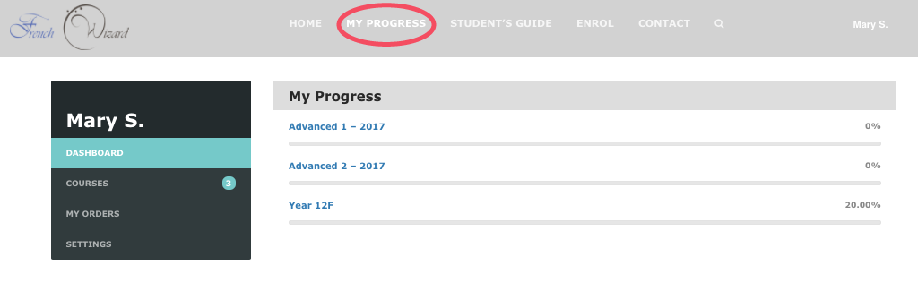 Student's Guide - French Wizard